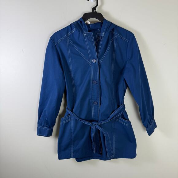 Kmart | Jackets & Coats | Vintage 7s Kmart Pant Coat Blue Casual Trench ...